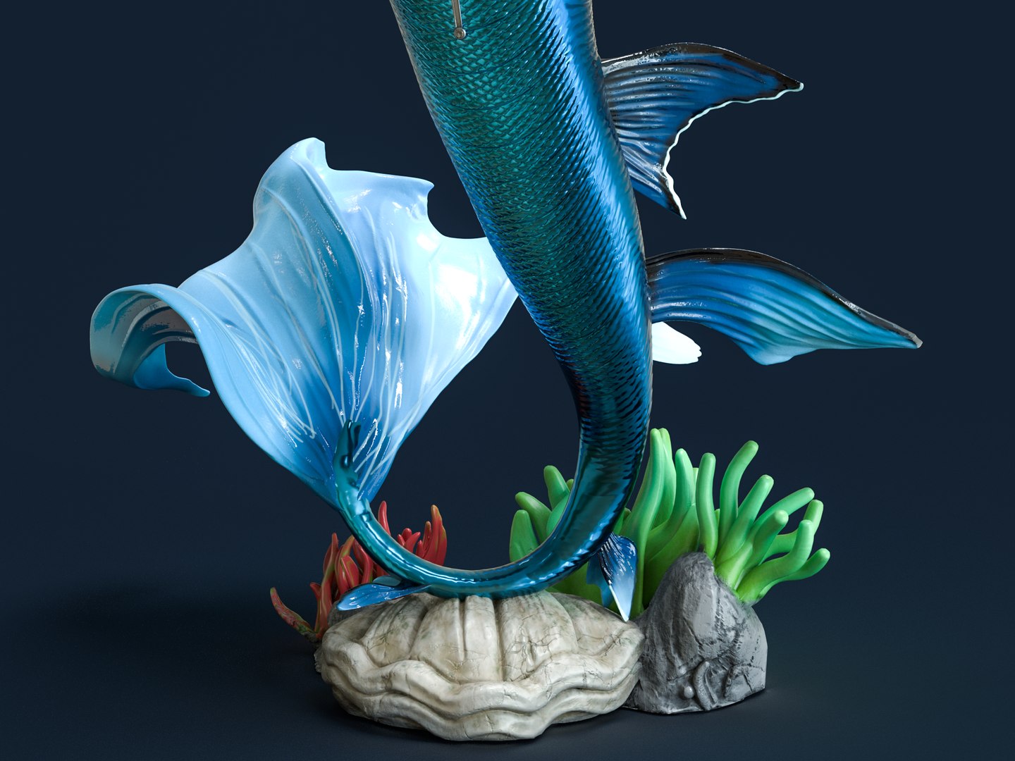 Sci-FI Mermaid - 3D print ready - 3D print model 3D model - TurboSquid ...