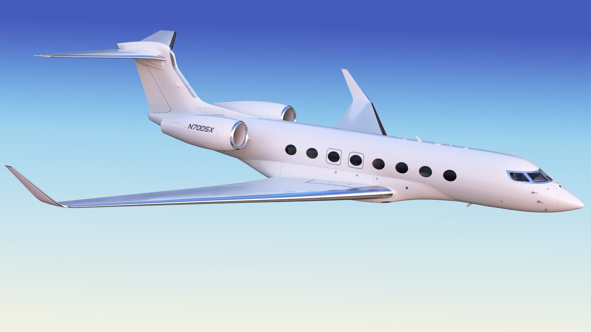 Private Jet Large White Gen model - TurboSquid 2146190
