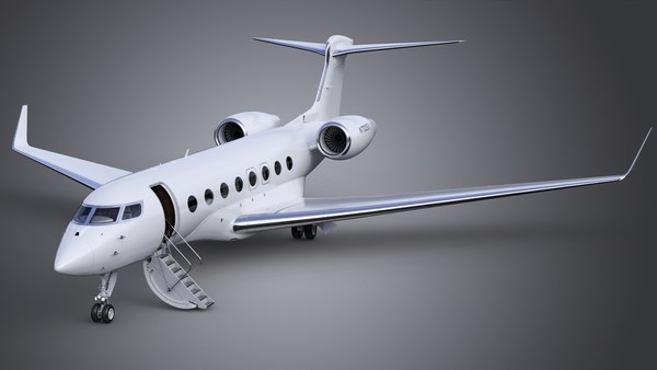 modelo 3d Jet Privado Grande Blanco Gen - TurboSquid 2146190