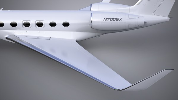 modelo 3d Jet Privado Grande Blanco Gen - TurboSquid 2146190