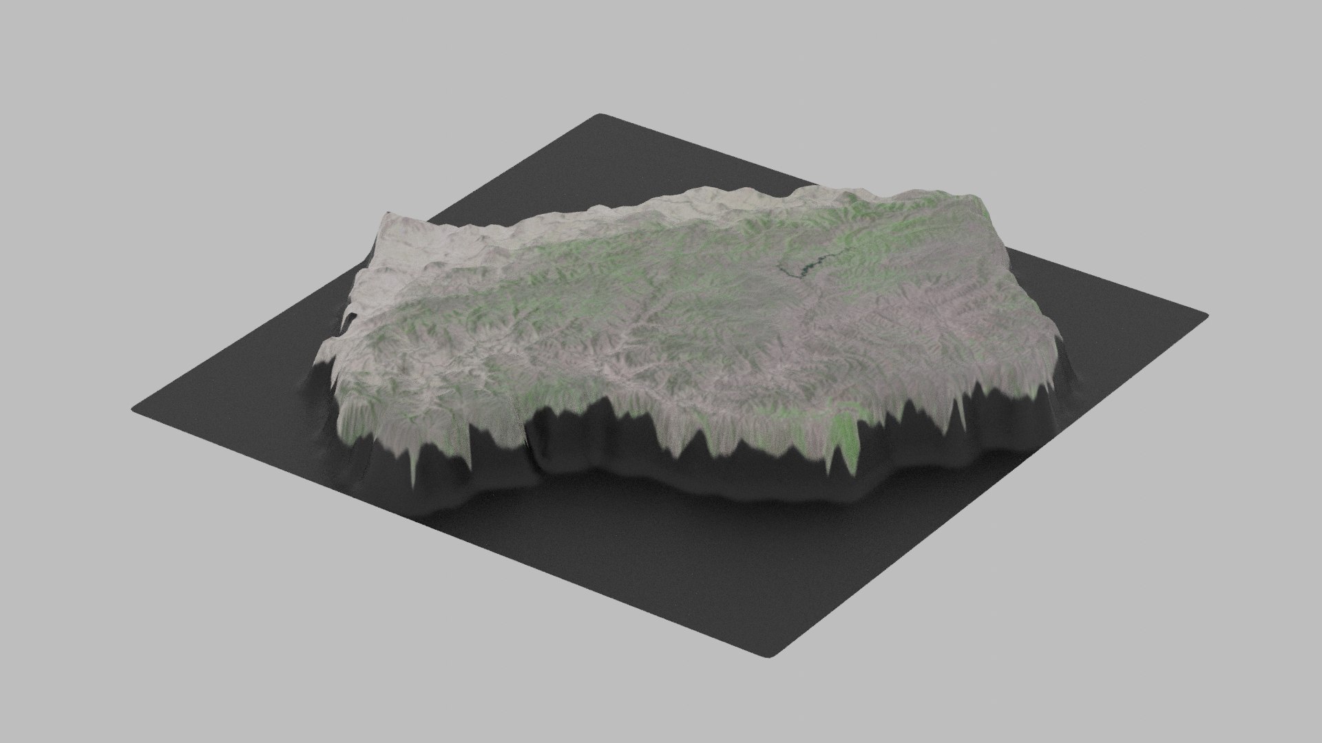 Lesotho Map Country 3D Model - TurboSquid 2076233