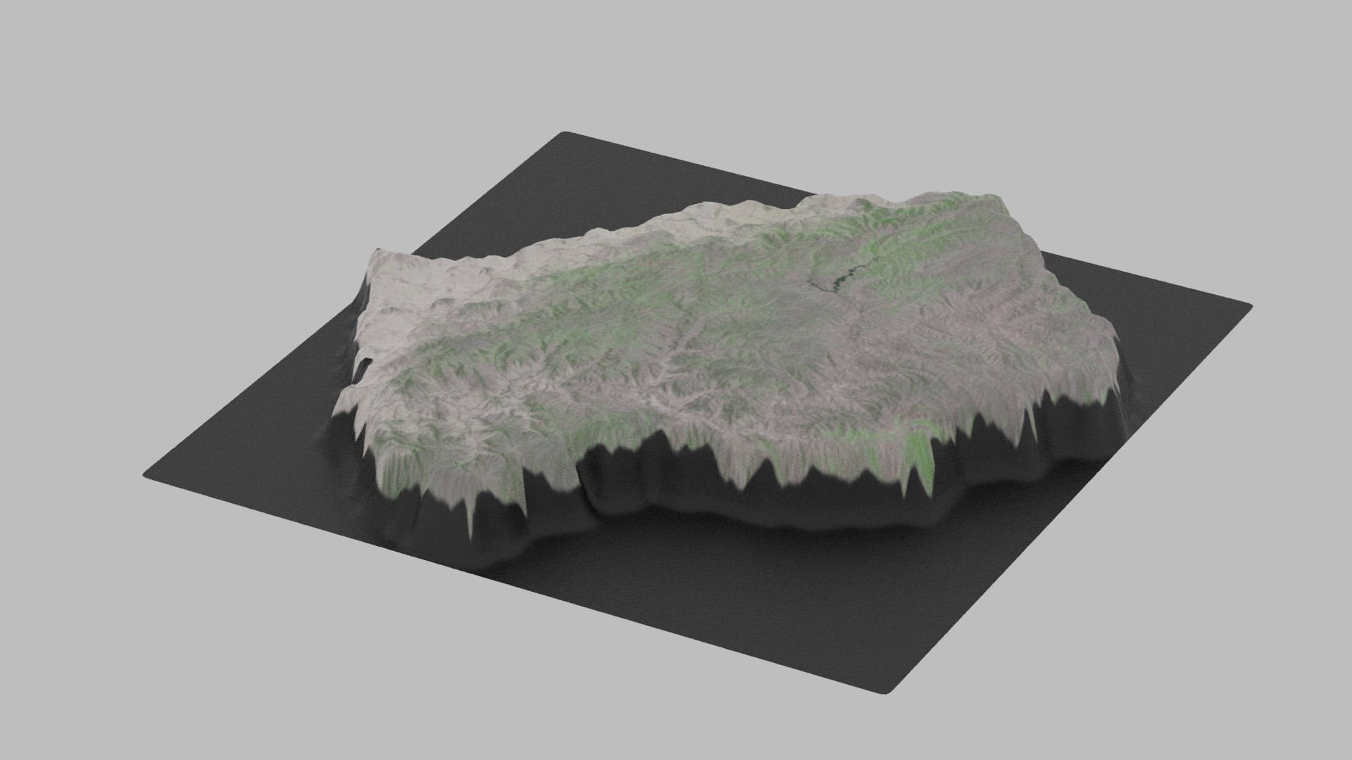 Lesotho Map Country 3D Model - TurboSquid 2076233