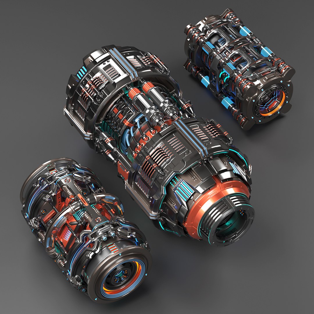 Sci Fi Mega Elements Model - TurboSquid 1525089