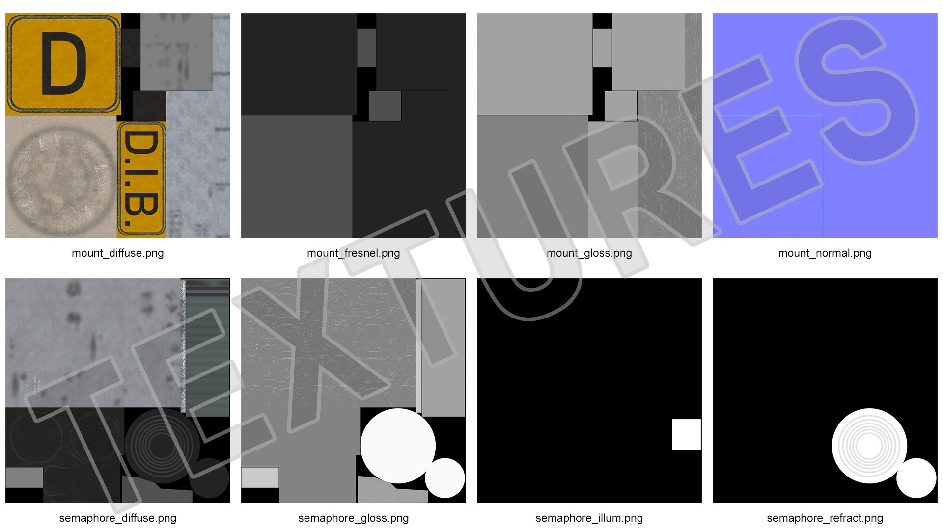 3D Model Searchlight Railroad Signal Double - TurboSquid 2035601