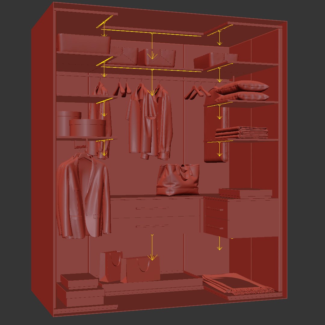 3D Wardrobe 04 - TurboSquid 2230414