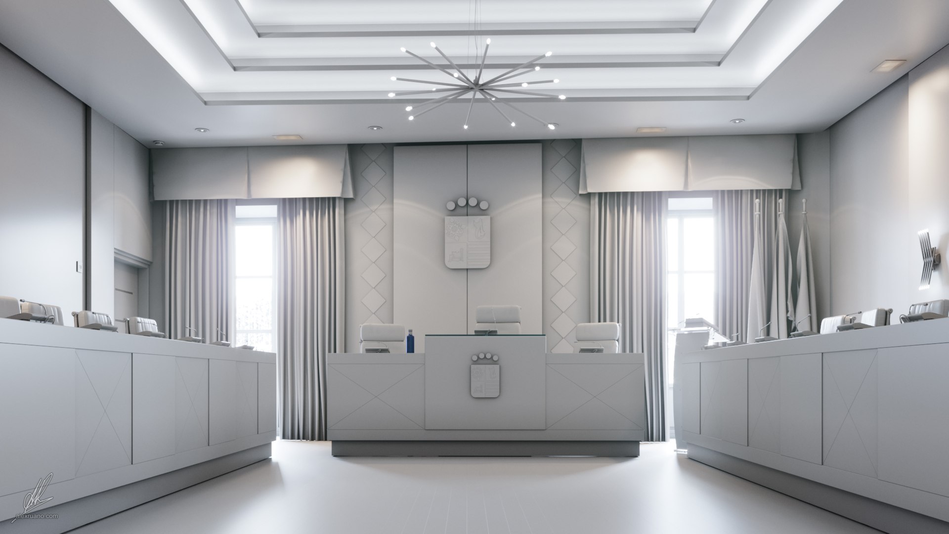 City Council Chamber Model - TurboSquid 1763138