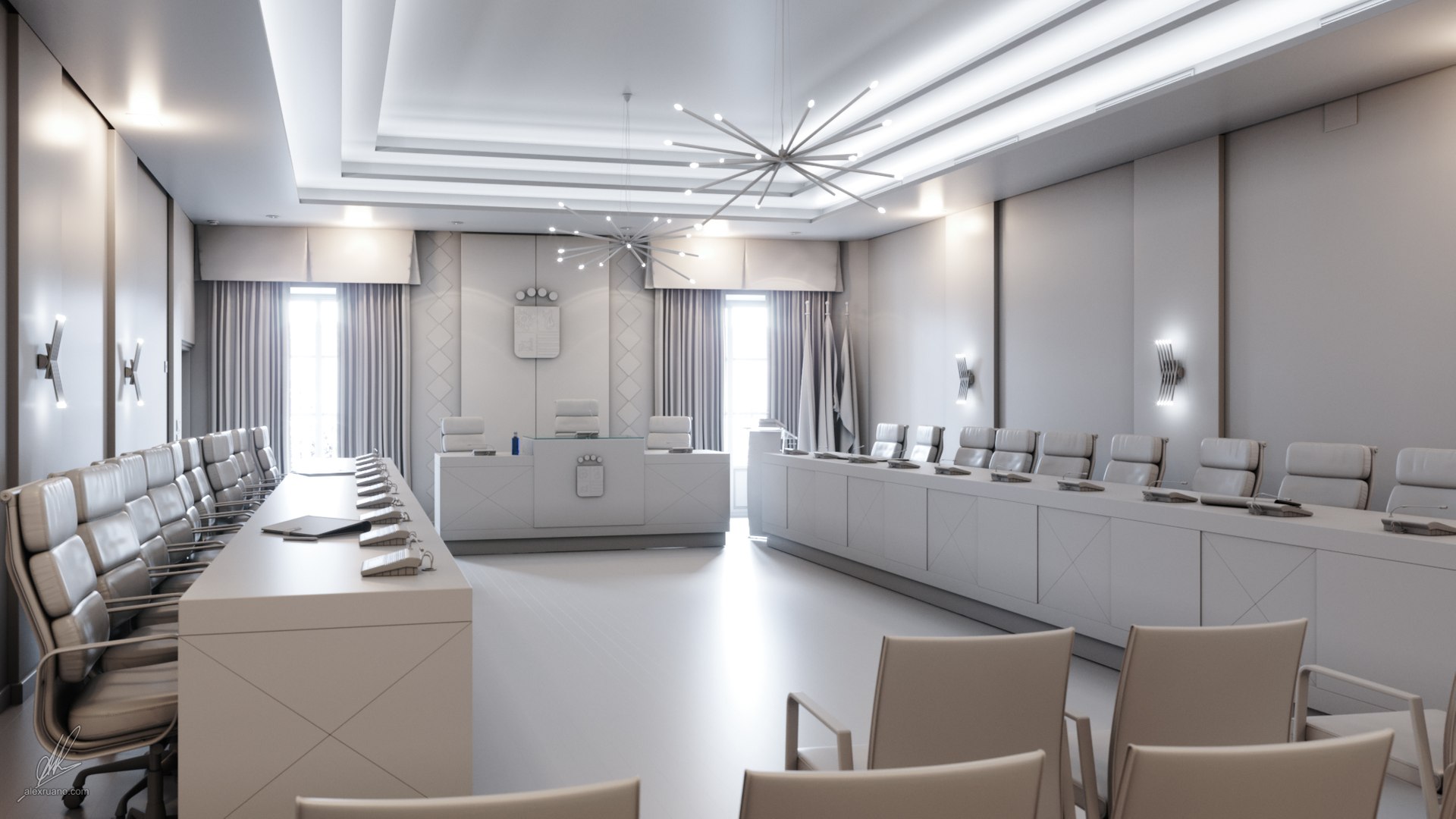 City Council Chamber Model - TurboSquid 1763138