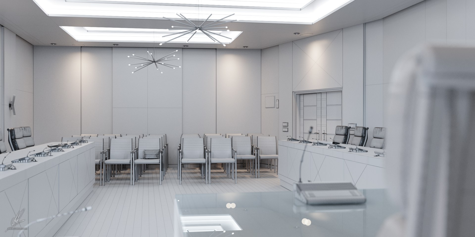 City Council Chamber Model - TurboSquid 1763138