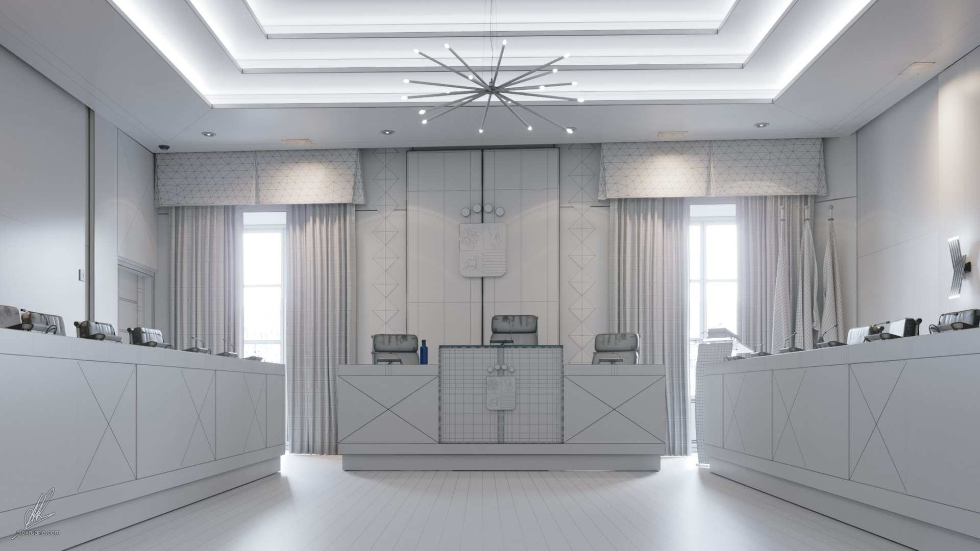 City Council Chamber Model - TurboSquid 1763138