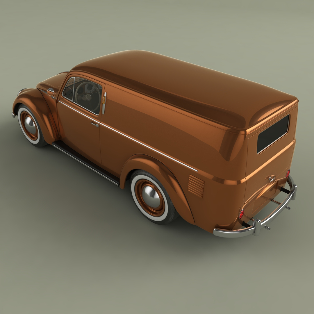 beetle van 3d model