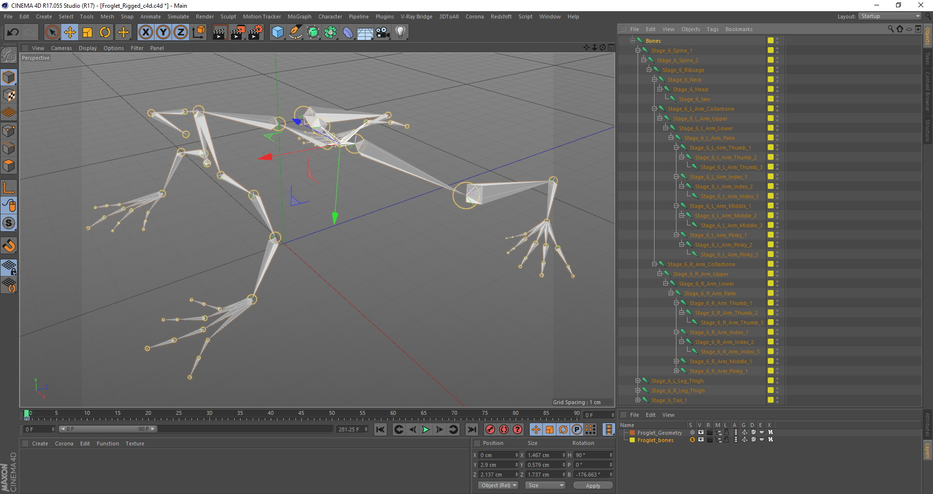 3D Frog Life Cycle Stages Rigged for Cinema 4D - TurboSquid 1727499