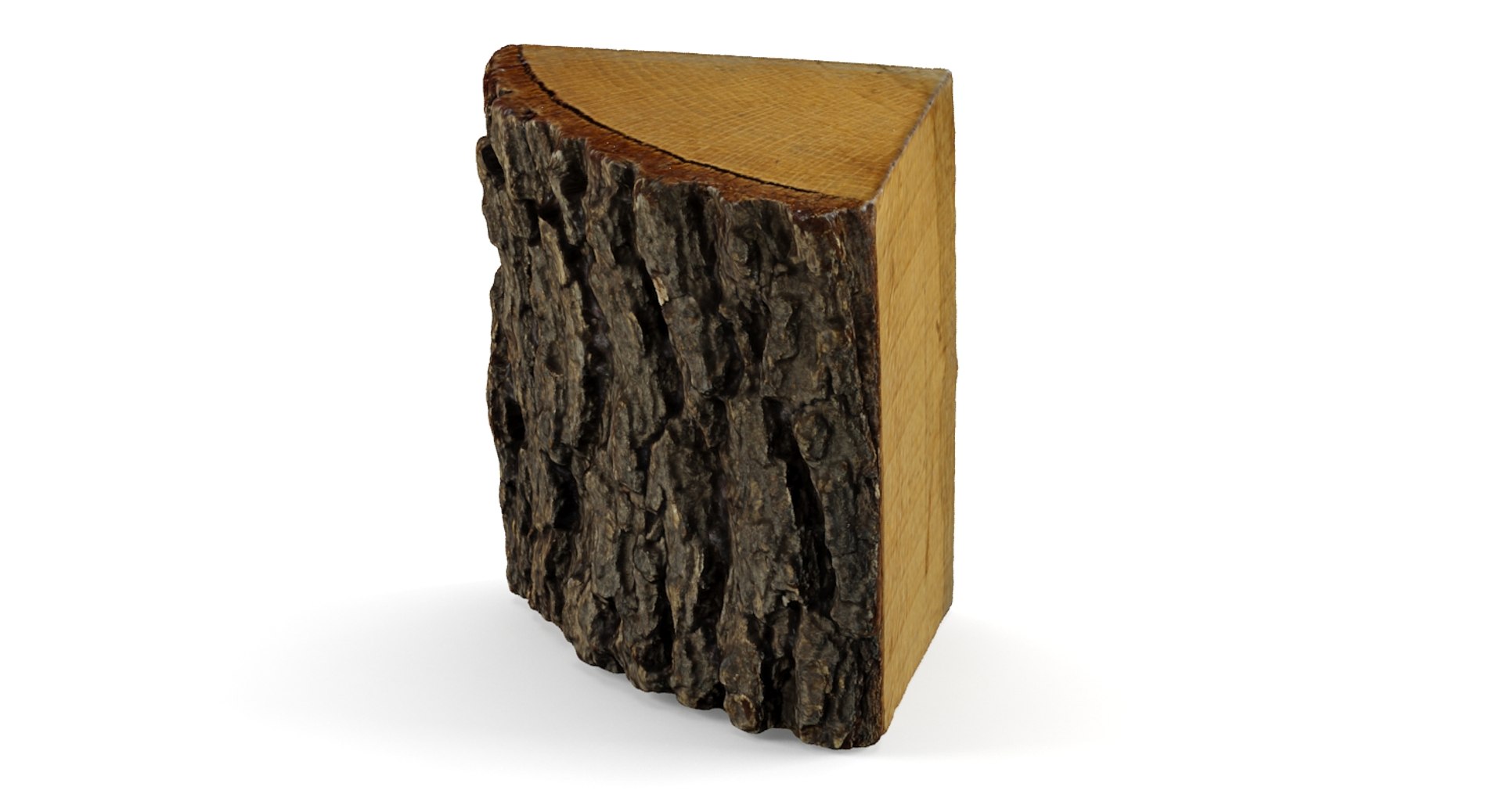 3d 3ds realistic wood log