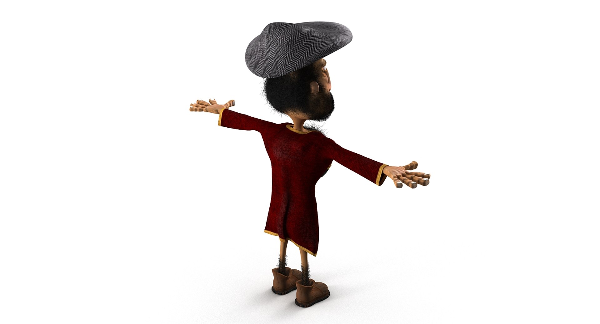 Cartoon Georgian 3d Model