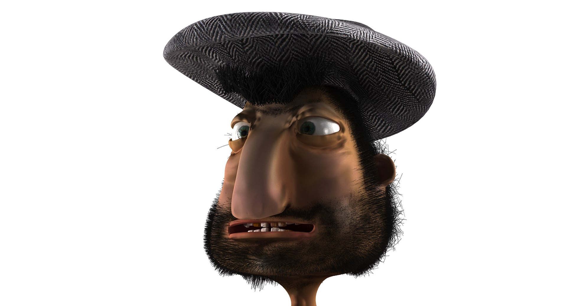 Cartoon Georgian 3d Model