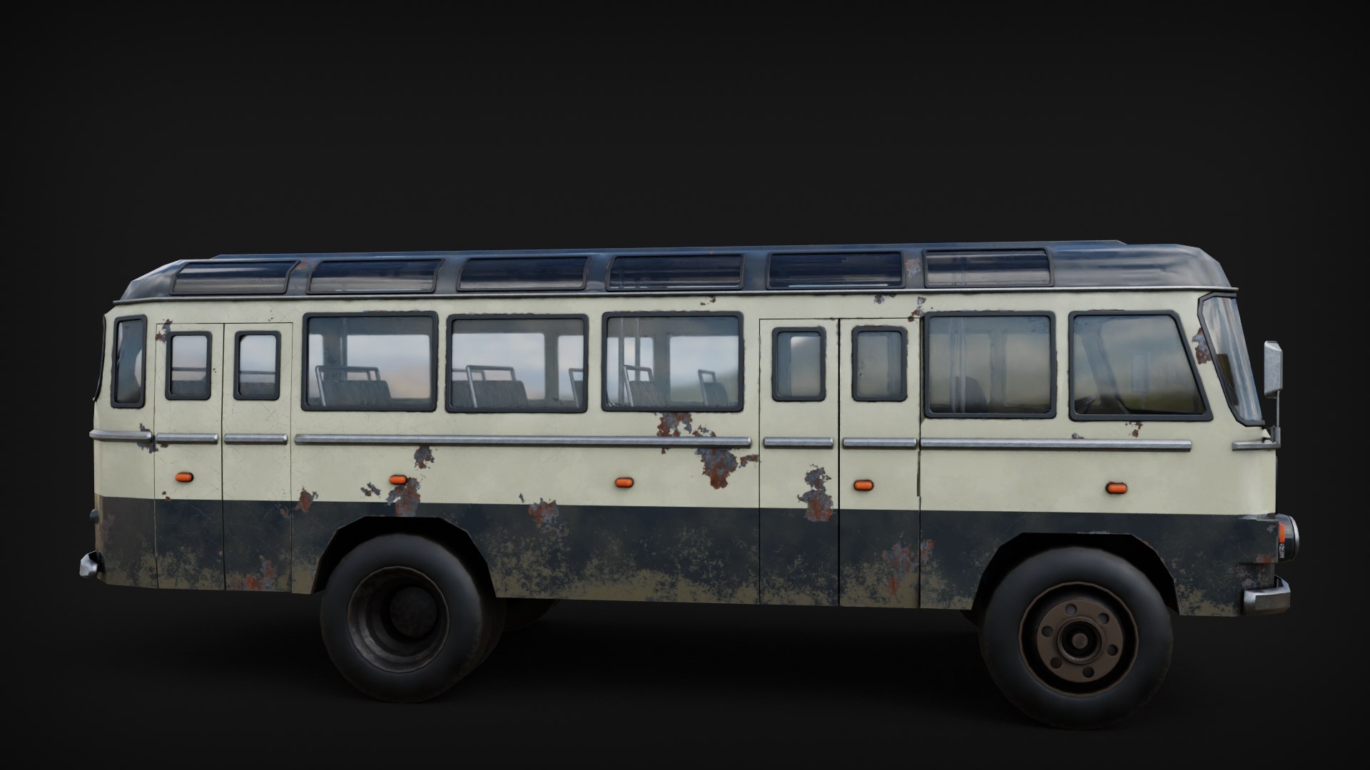 Old Soviet Era Bus Model - TurboSquid 2104214