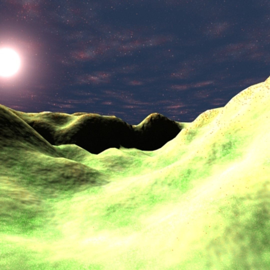landscape earth natural 3d max