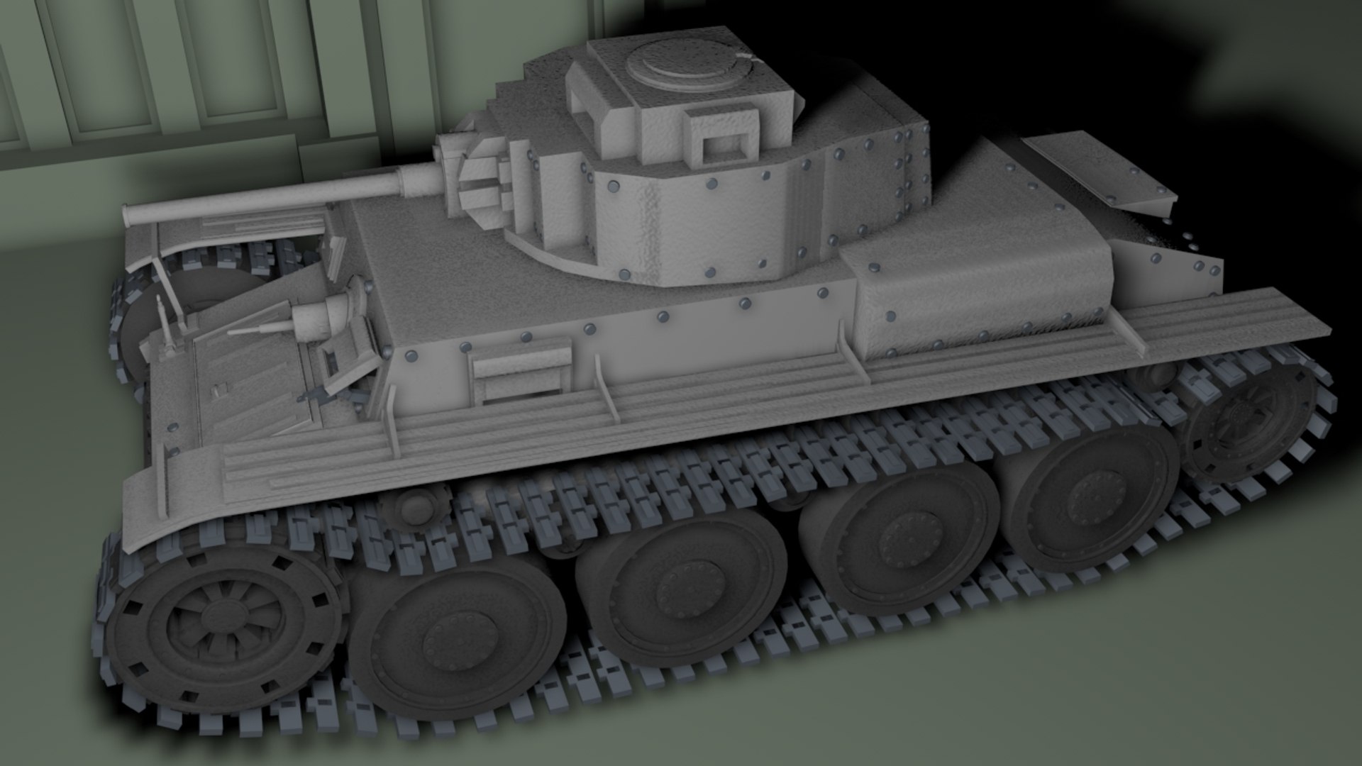 panzer 38 t aus c4d