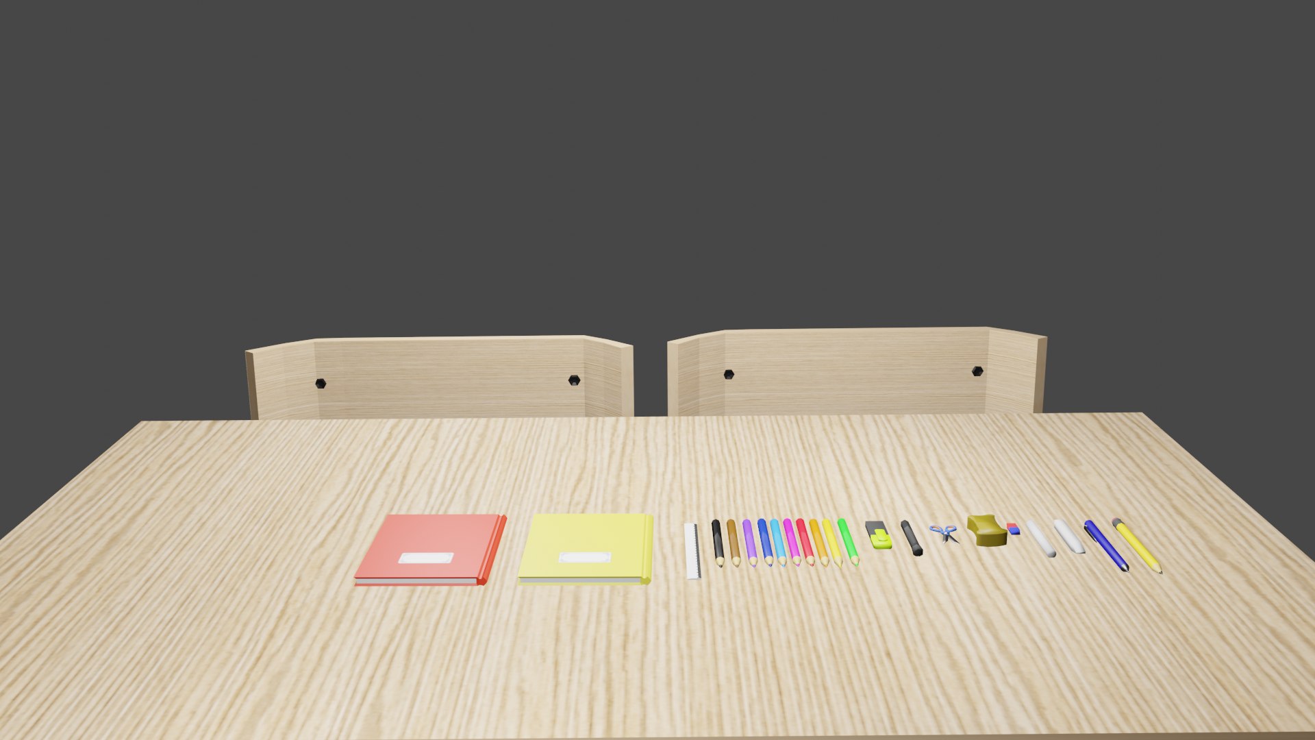 School Things 3D Model - TurboSquid 2023480