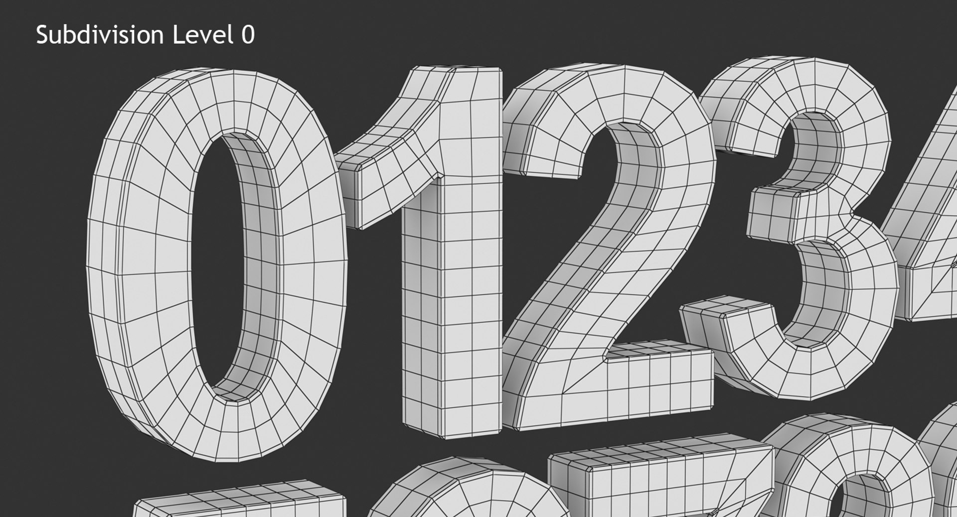 3d Model Number Symbol