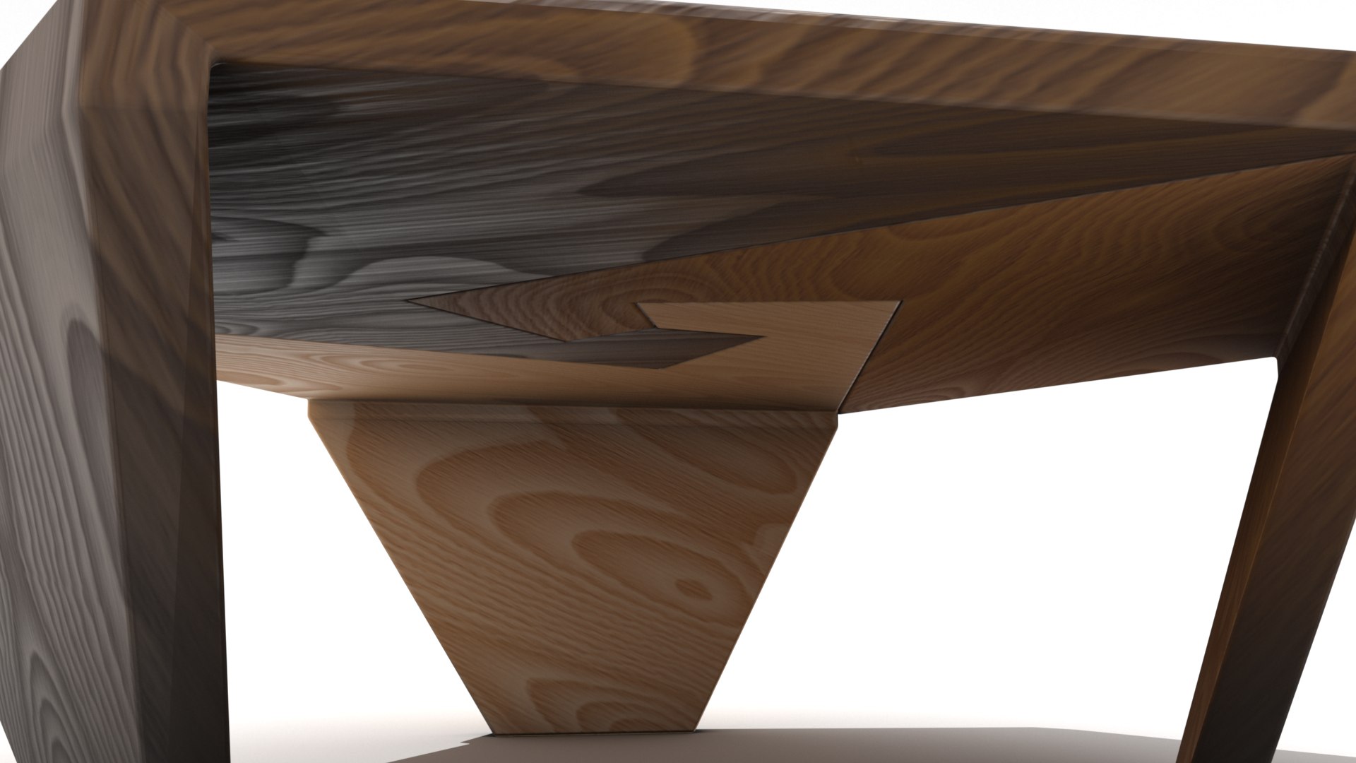 Retro Interlocking Wooden Swirls Model - TurboSquid 1270093