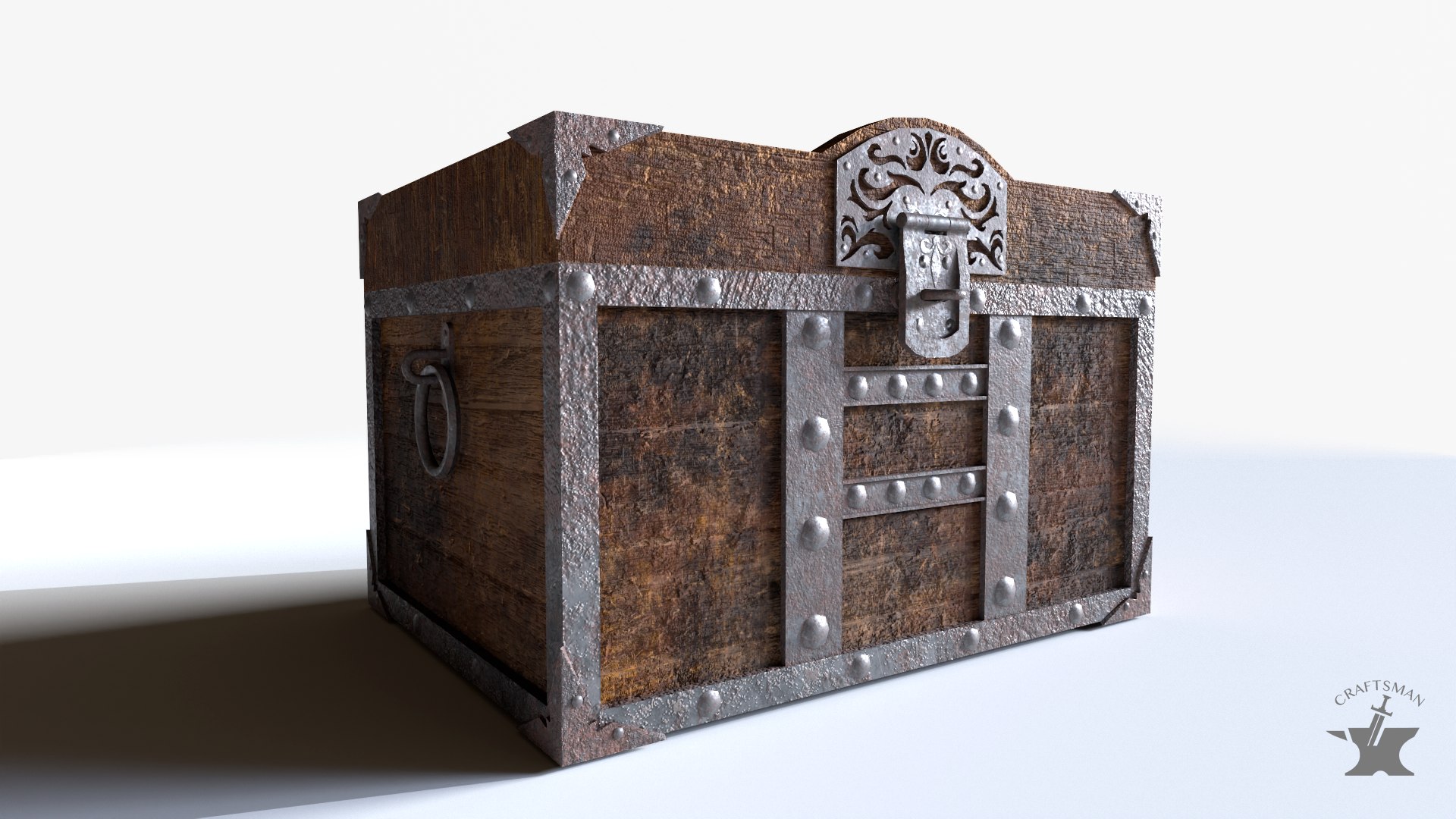 3D Medieval Chest - TurboSquid 2043966