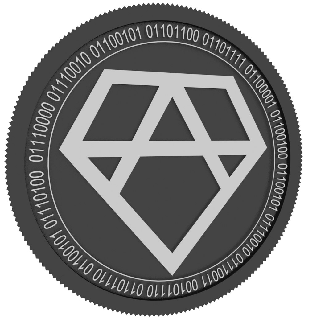 3D Asch Black Coin - TurboSquid 1593614