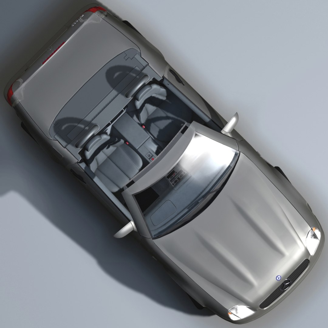 Mercedes Convertible Vehicle 3d Model