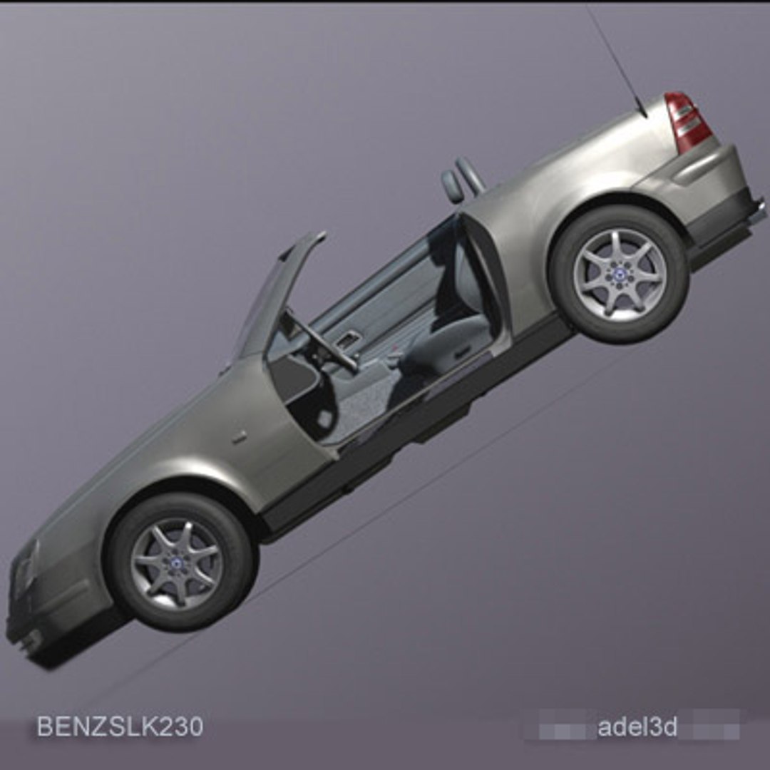 Mercedes Convertible Vehicle 3d Model