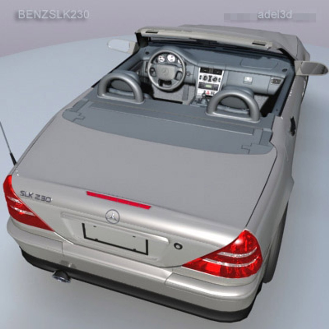 Mercedes Convertible Vehicle 3d Model