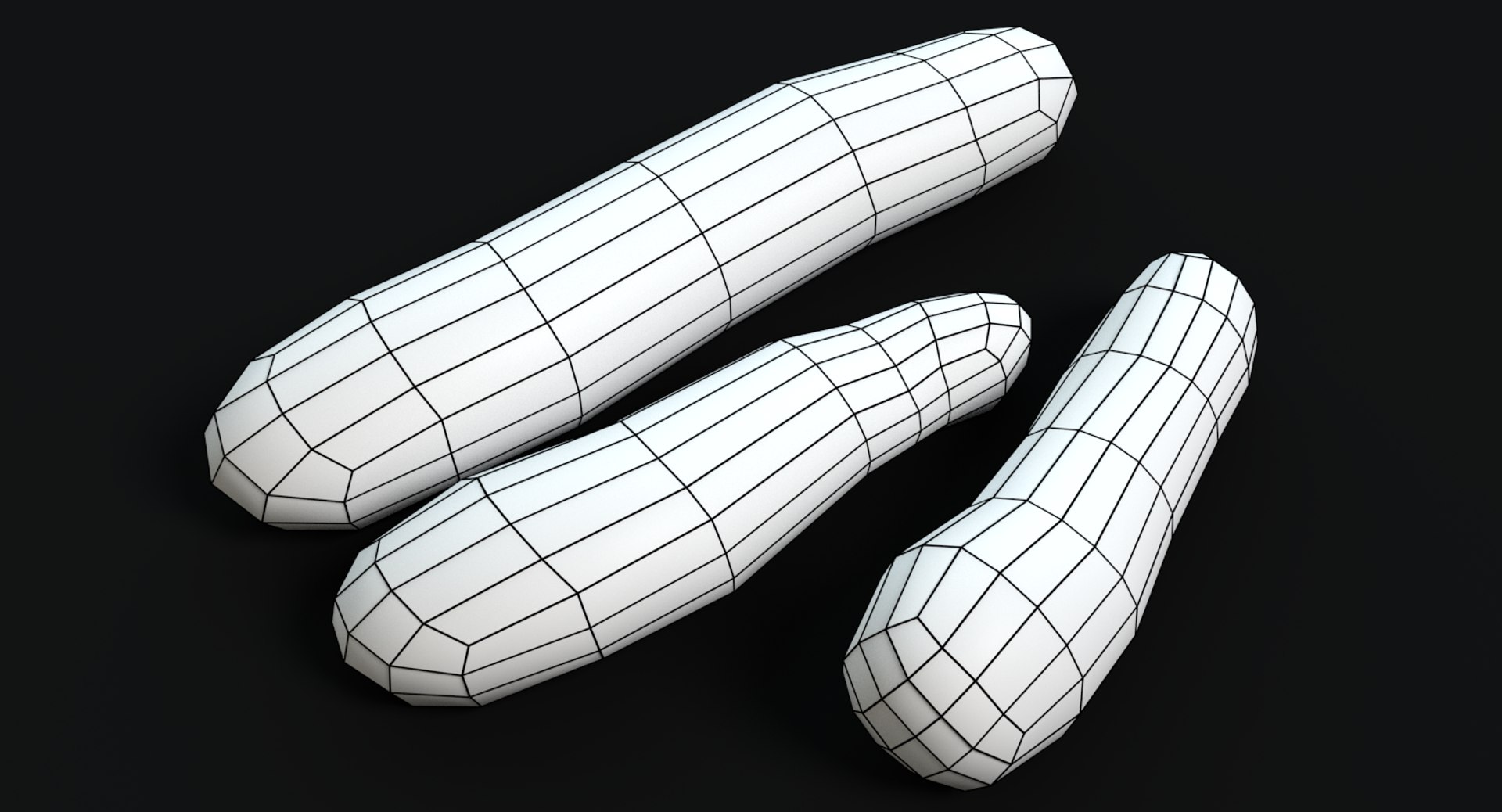 3d Model Cucumbers