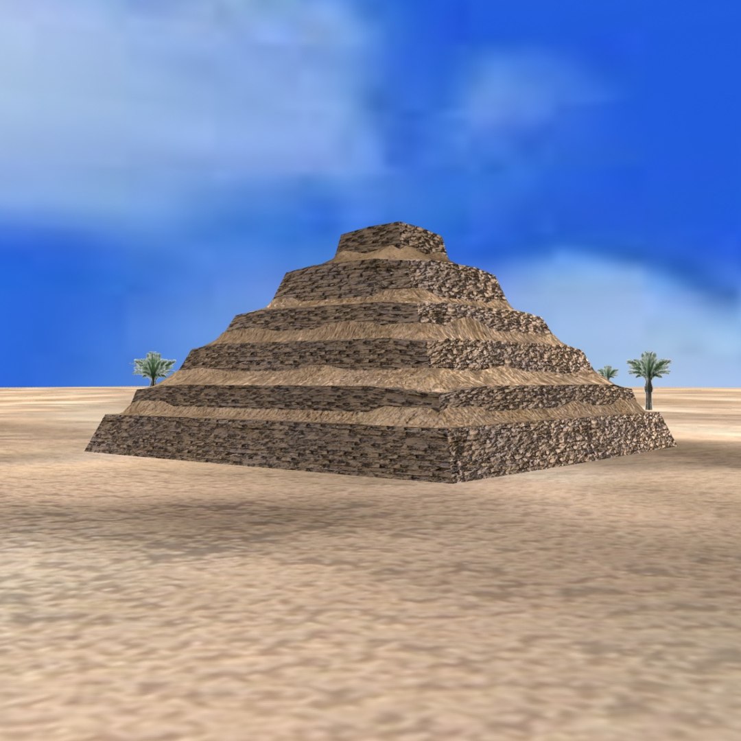 Egyptian Step Pyramid 3D Model - TurboSquid 1366602