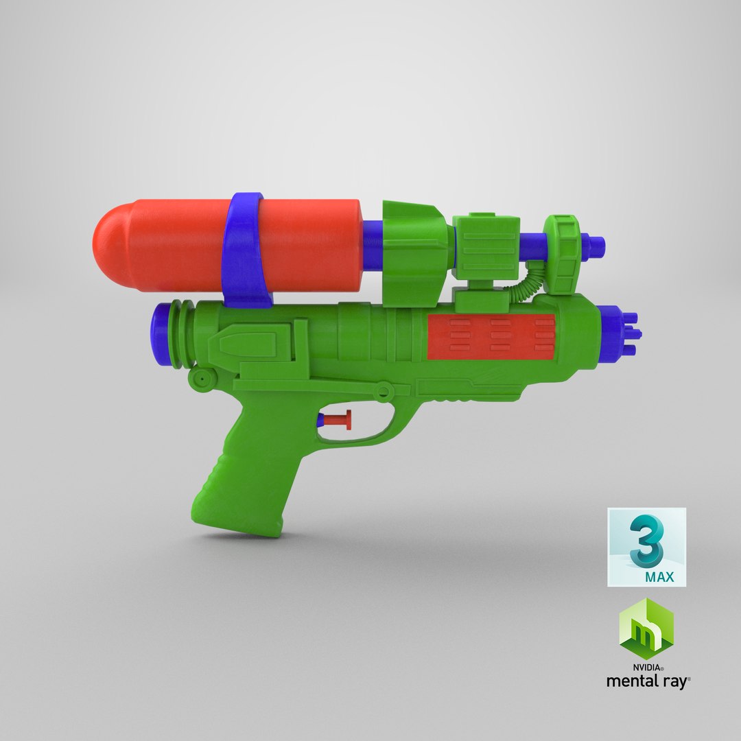 Water Gun 3D Model - TurboSquid 1191336