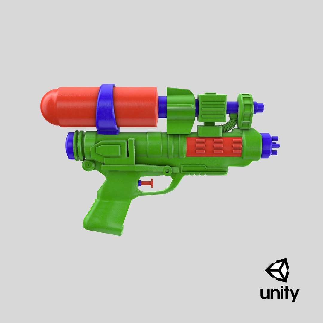 Water Gun 3D Model - TurboSquid 1191336