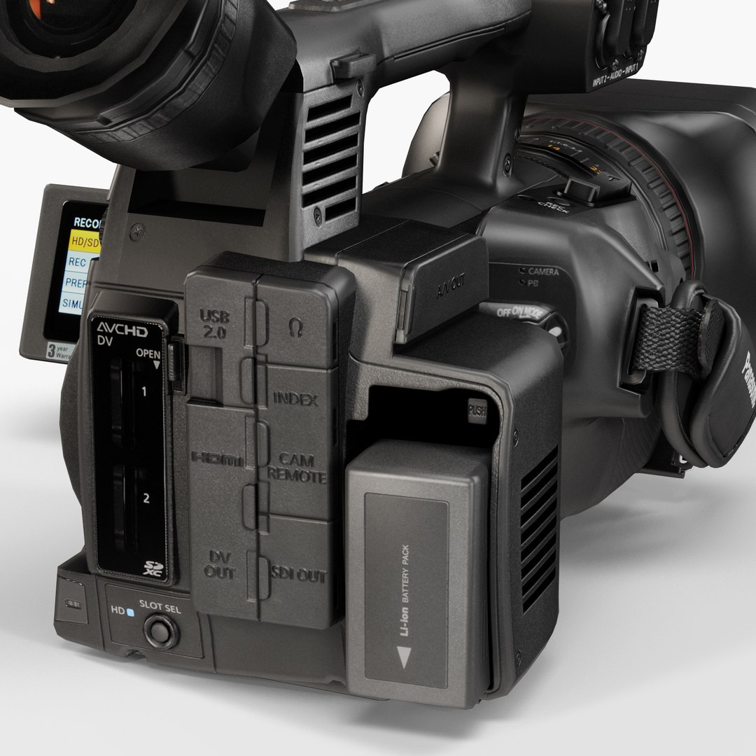 Panasonic Ag-ac160a Avccam Series 3d Model
