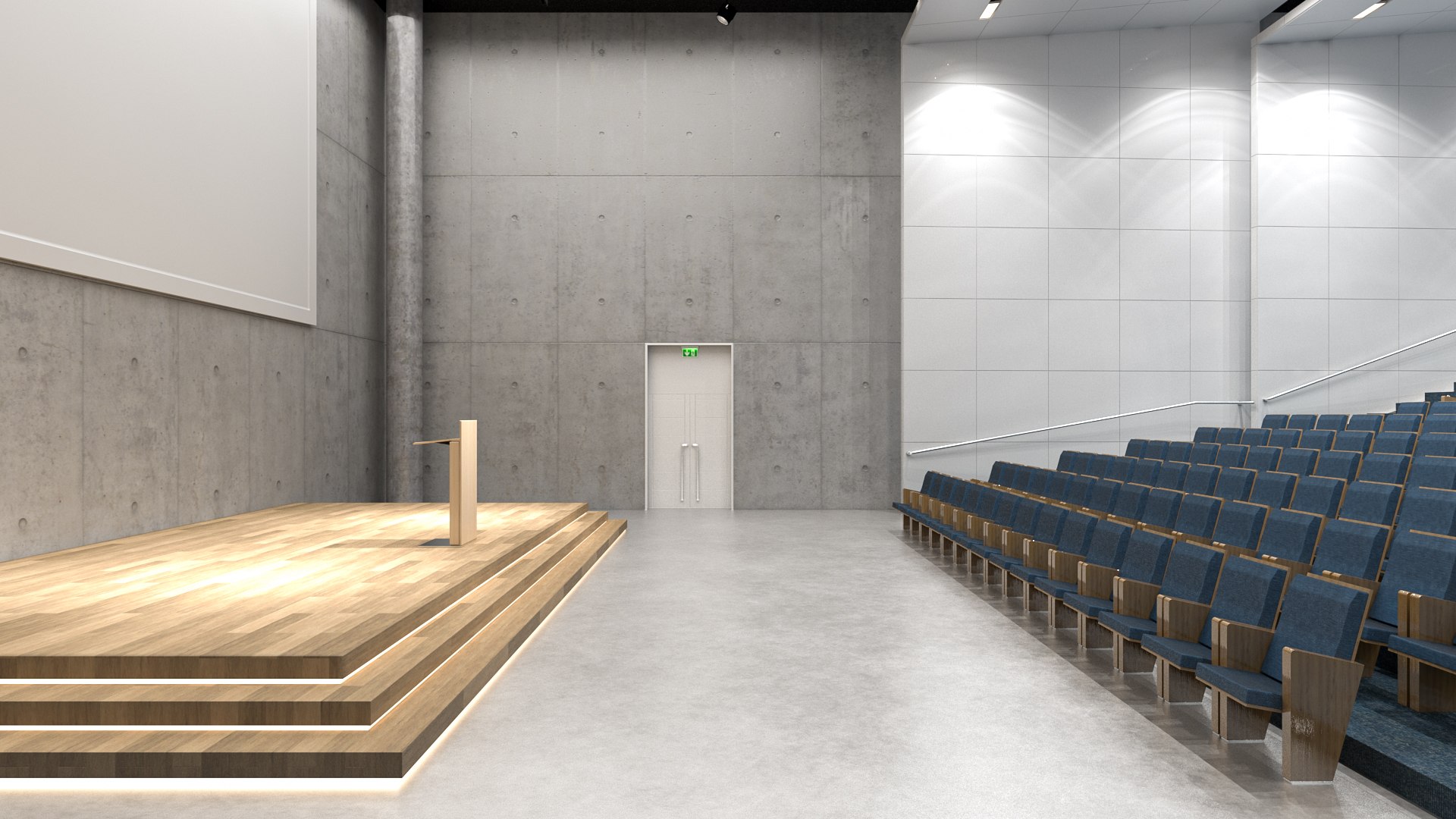 Auditorium Interior 3D Model - TurboSquid 1691495