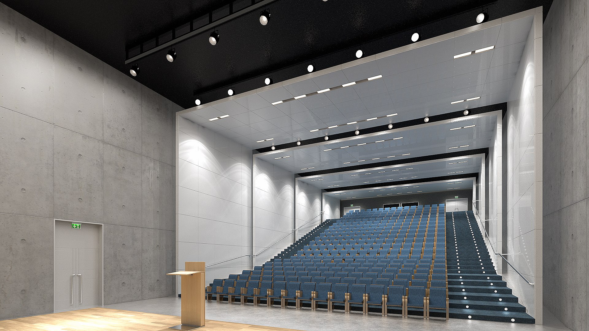 Auditorium Interior 3D Model - TurboSquid 1691495