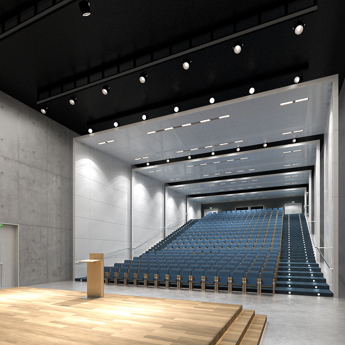 Auditorium interior 3D model - TurboSquid 1691495