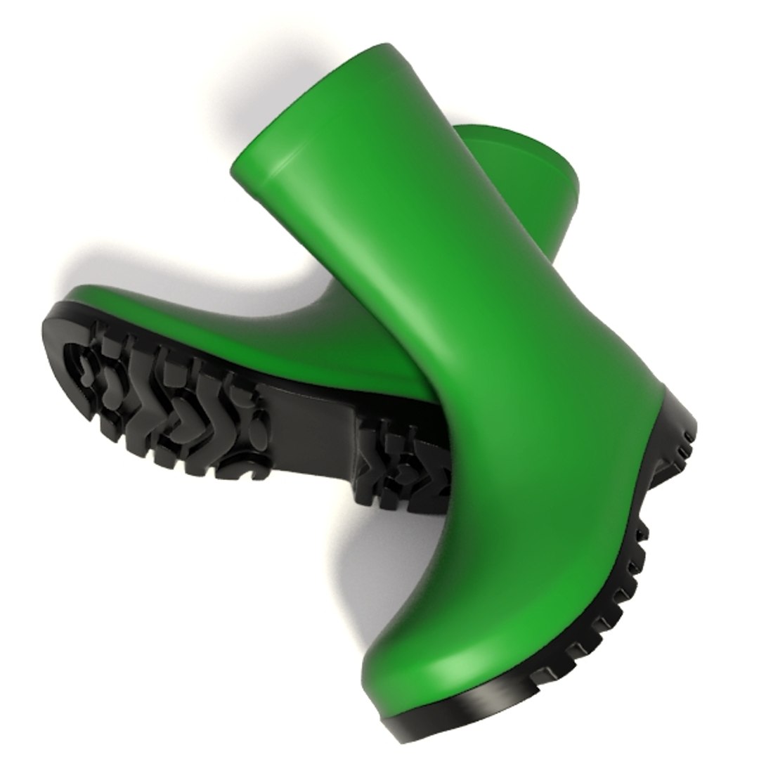 Wellington Boots Yafaray 3d Model