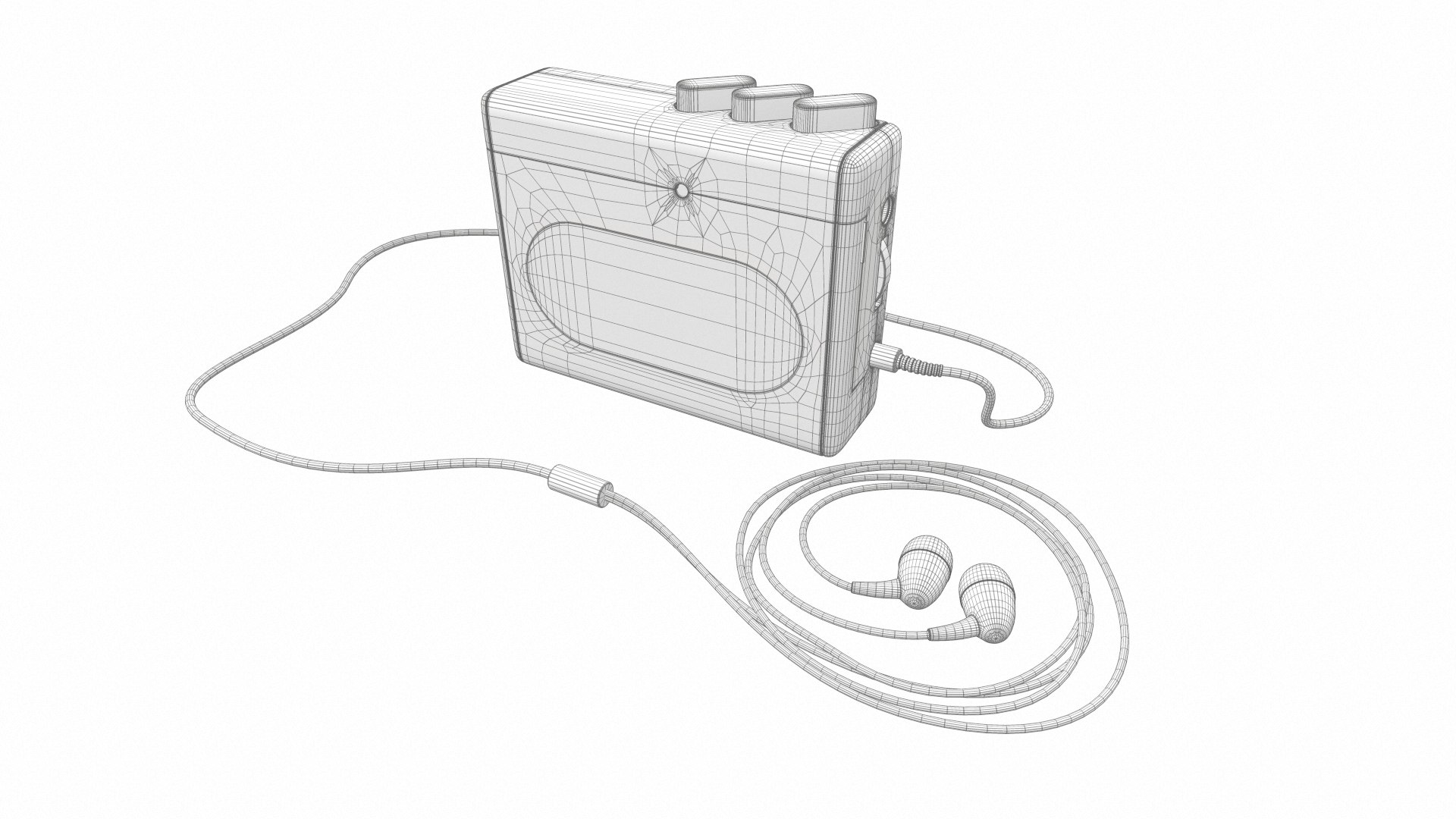 Cassette Player Red 3D Model - TurboSquid 1837569