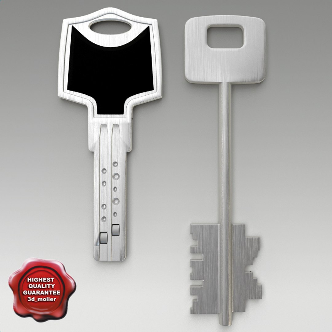 3d keys set modelled