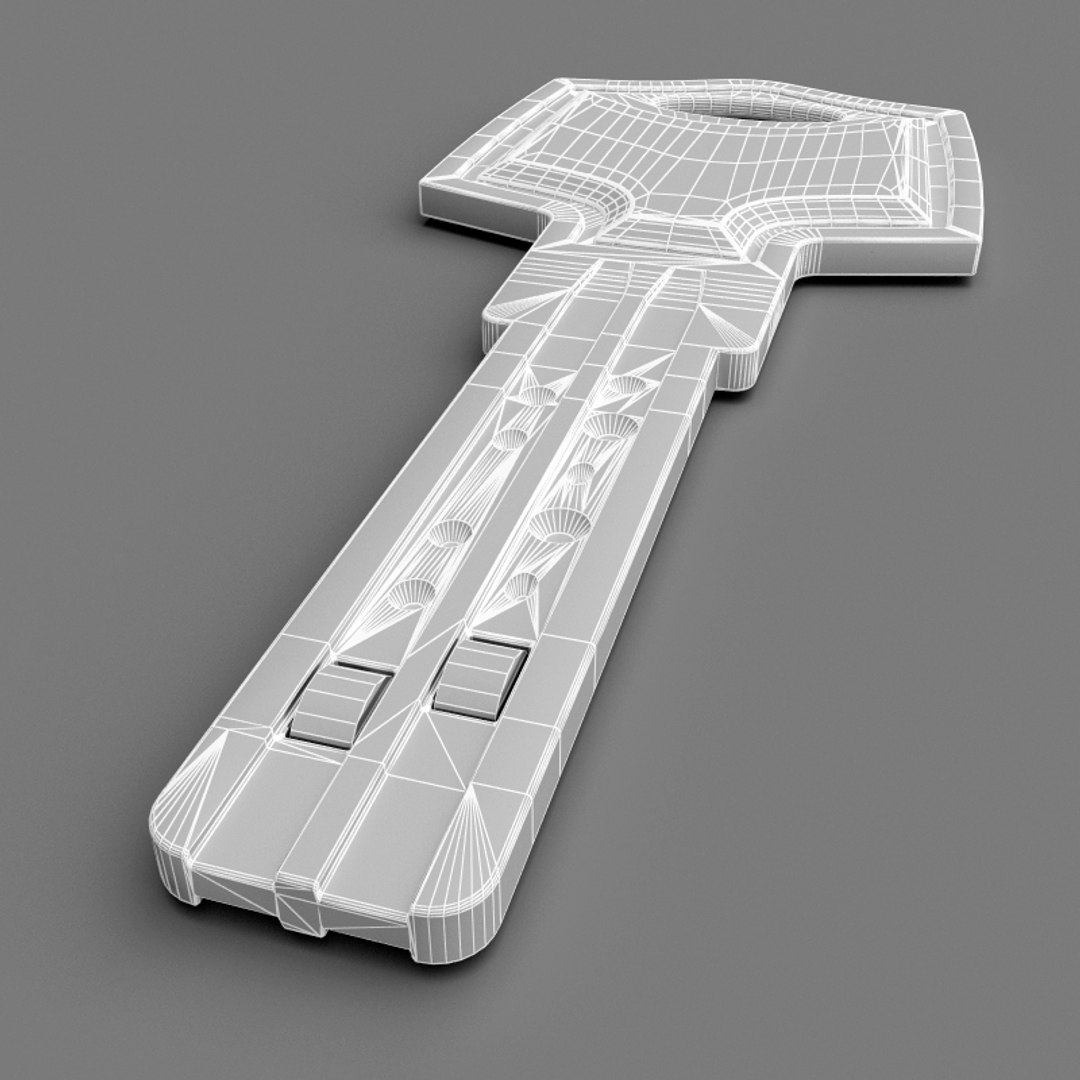 3d keys set modelled