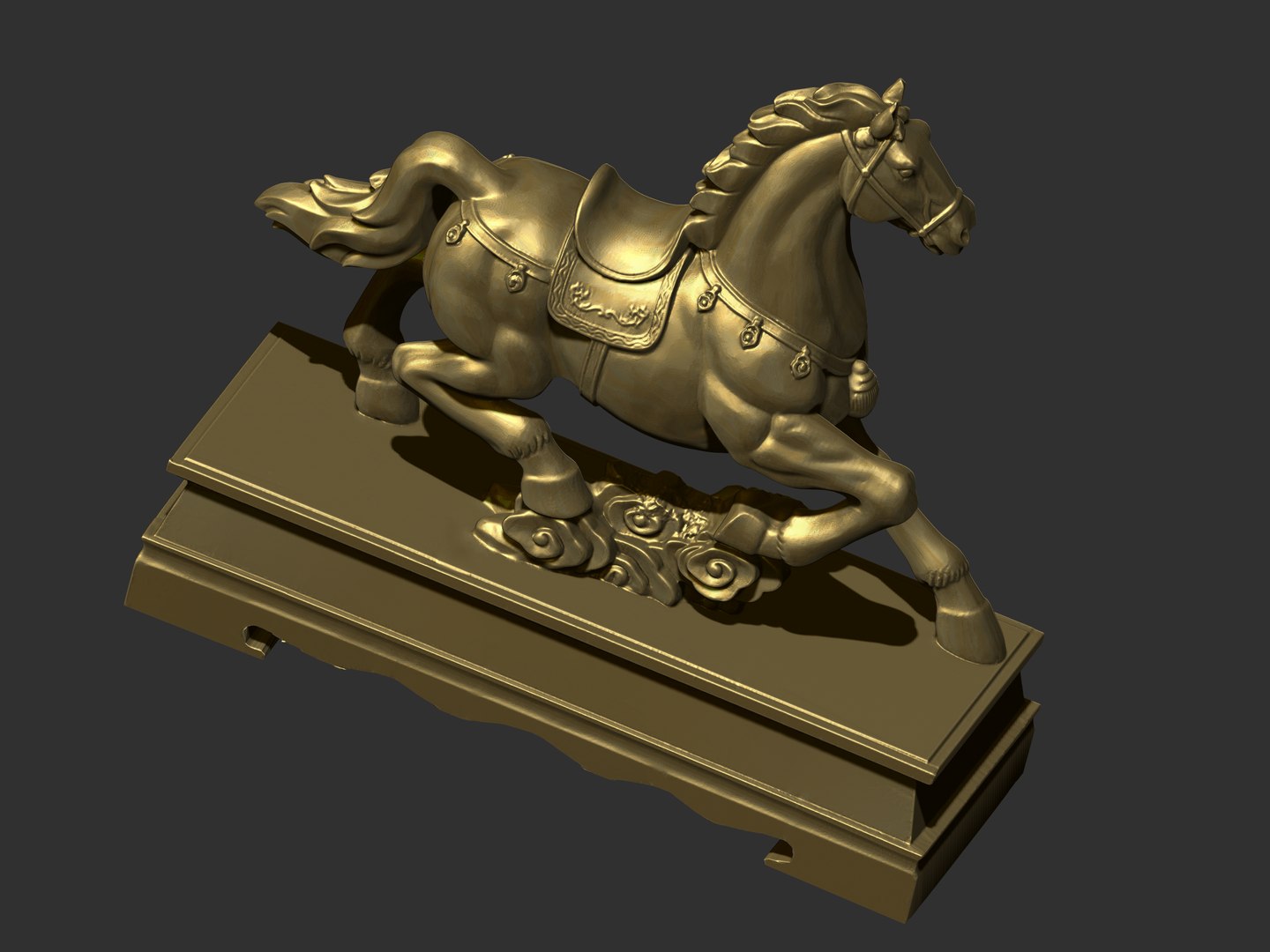 Horse Sculpture 3D Model - TurboSquid 2044293