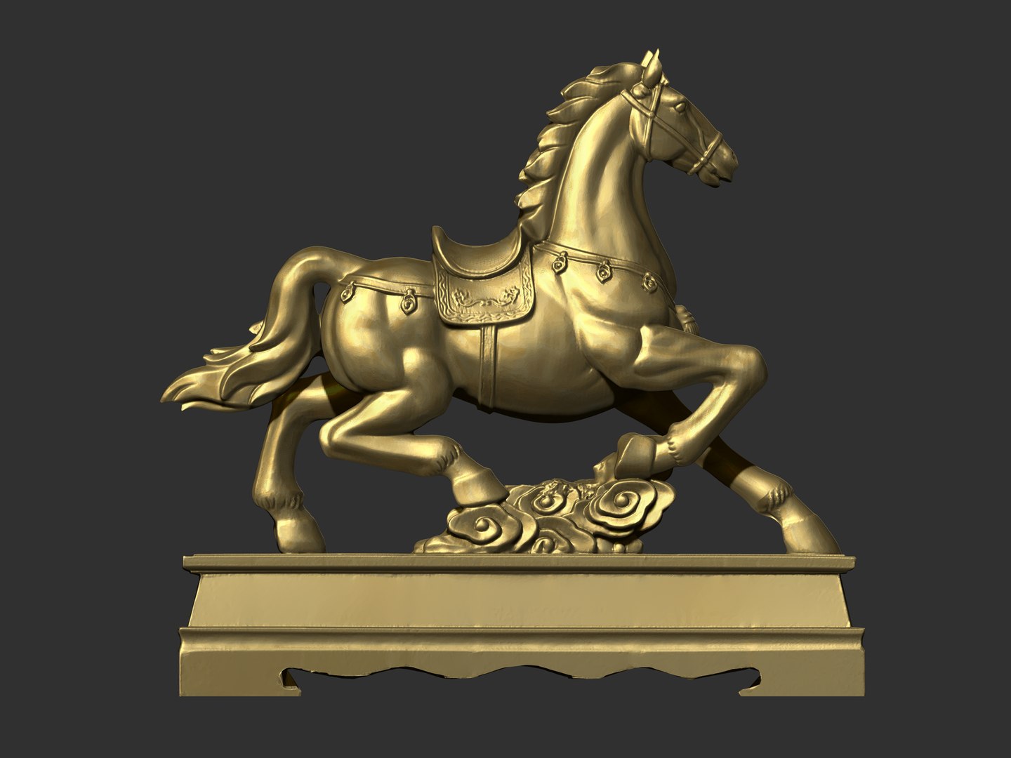 Horse Sculpture 3D Model - TurboSquid 2044293