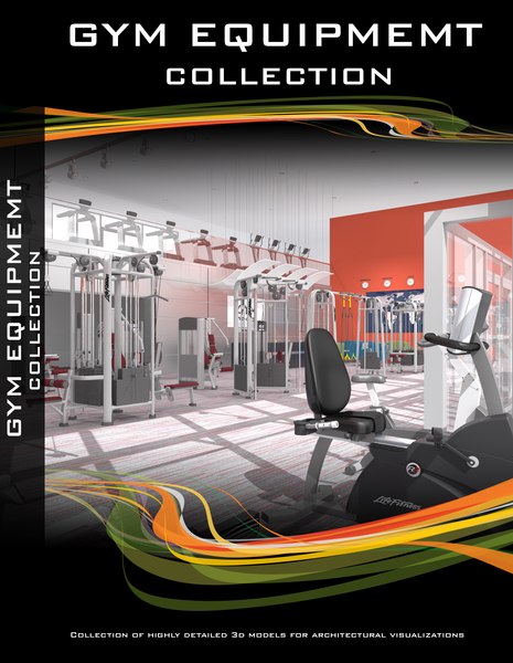 3D fitness gym model - TurboSquid 1411543