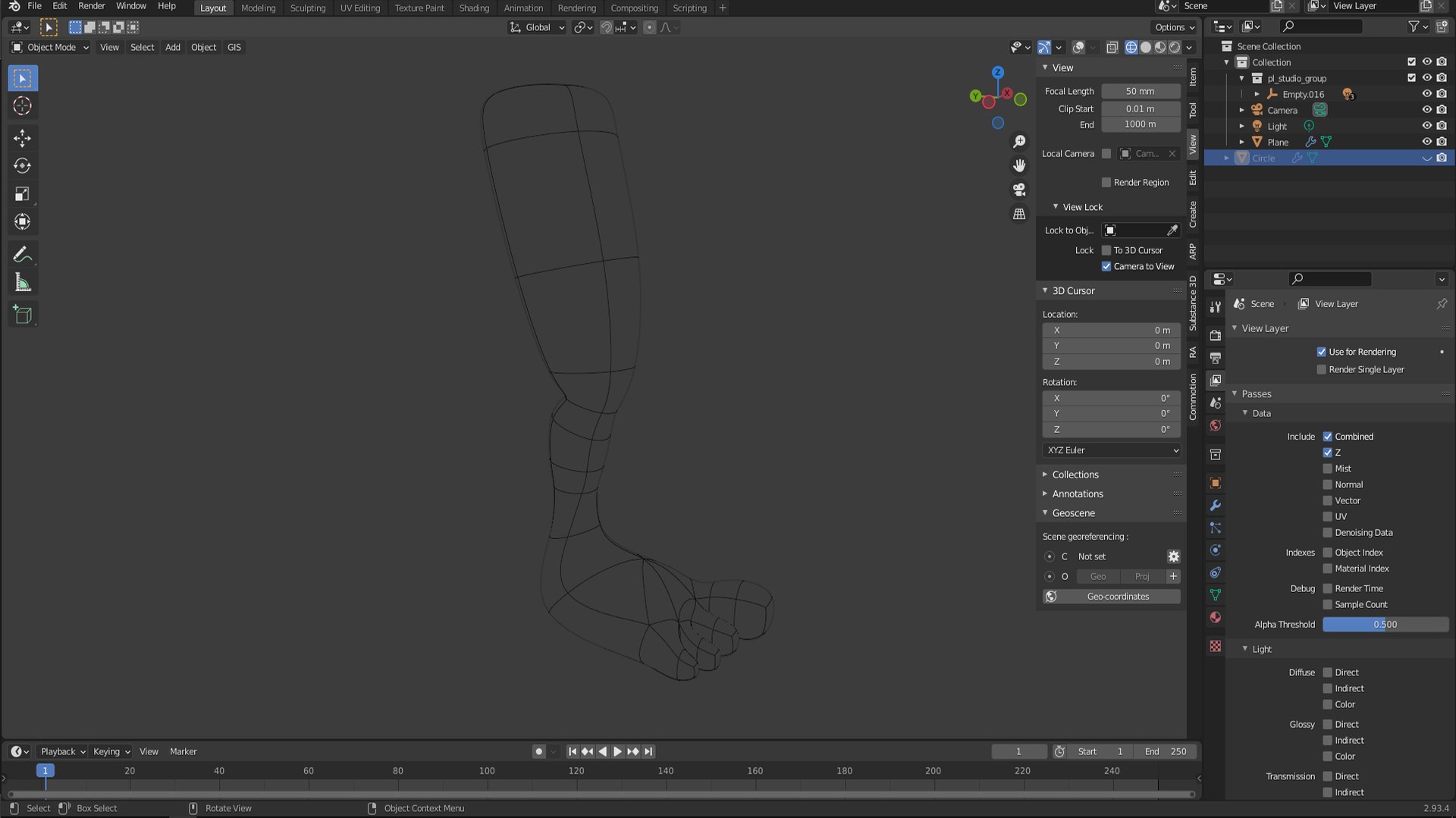 Cartoon Foot 3D Model - TurboSquid 1804268