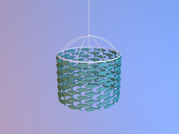 Shoal of fishes Lamp 3D model 3D model - TurboSquid 1735818