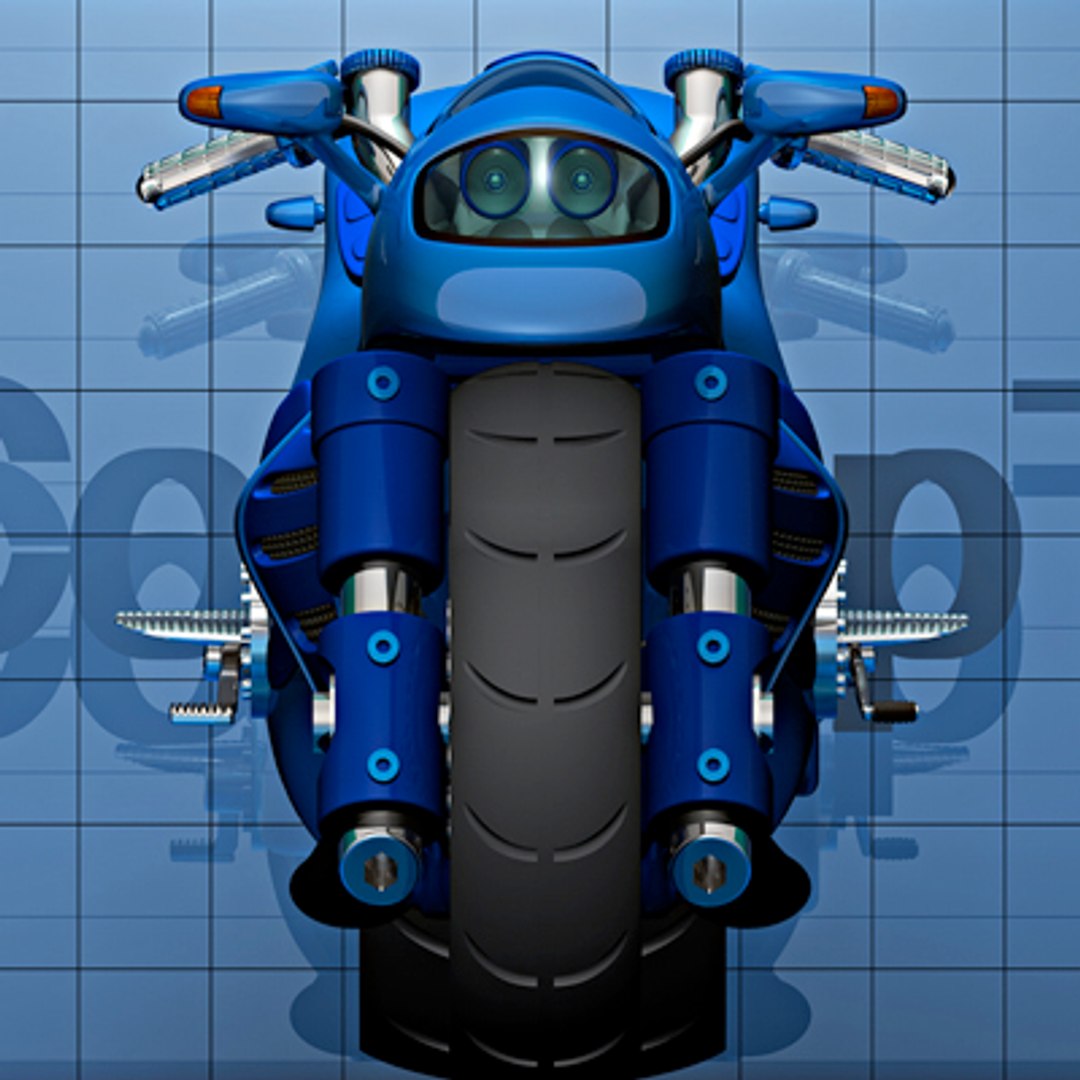 3d motorcycle model