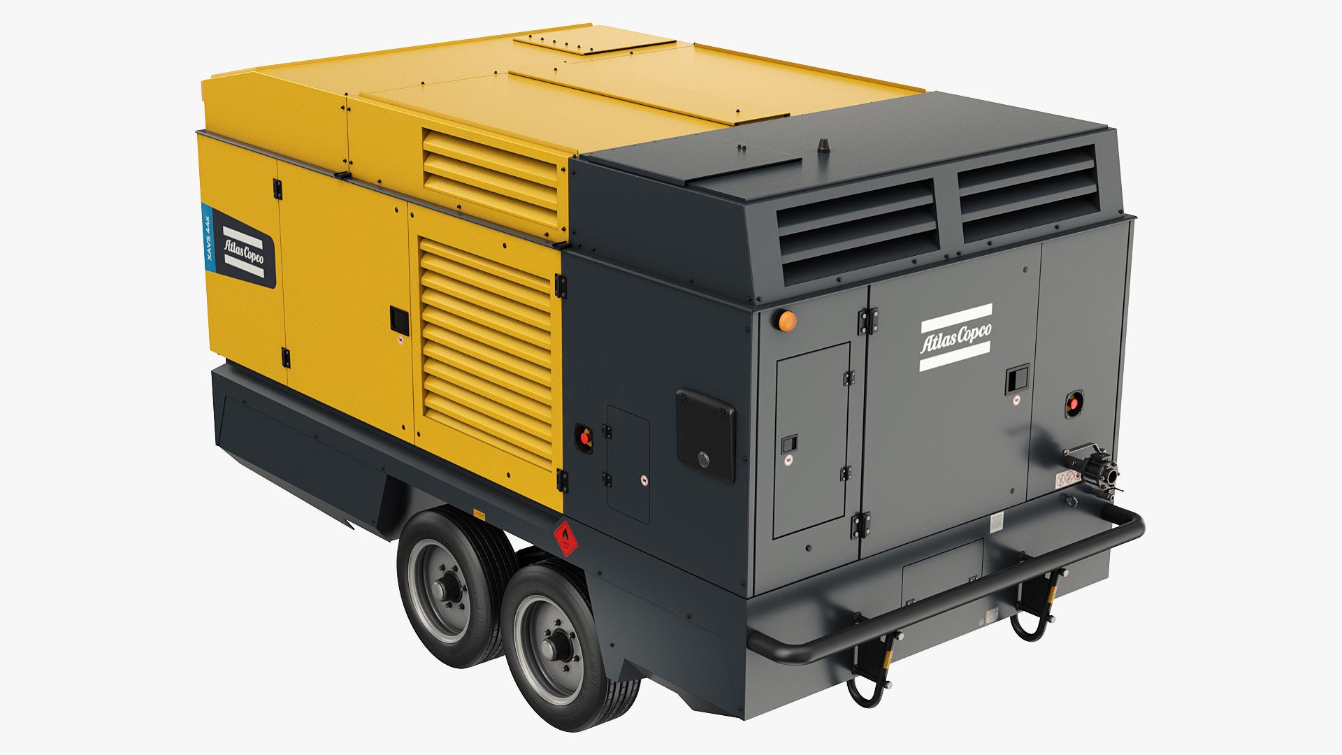 Atlas Copco Large Portable Diesel Air Compressor - DrillAir Y35 - X28 ...