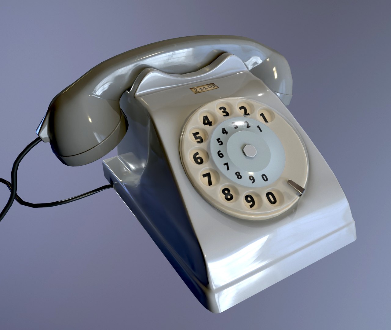 3D Model Vintage Italian Phone 80 - TurboSquid 1707576