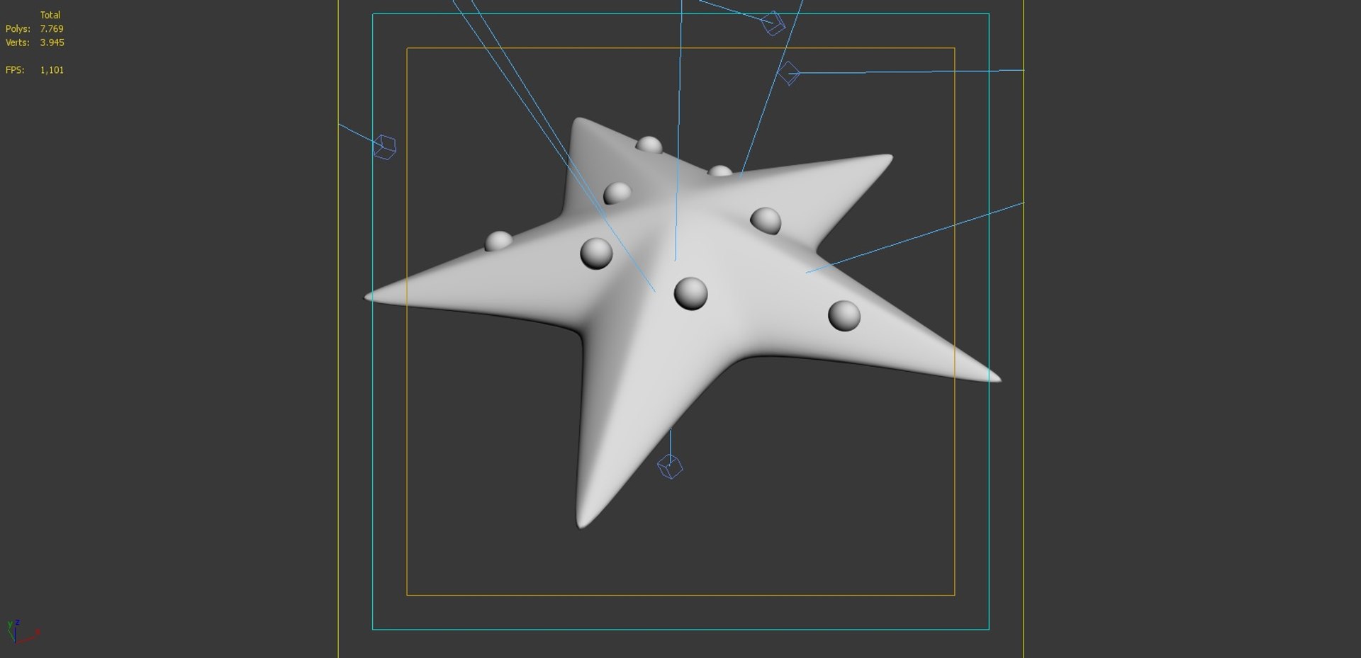 Starfish Print 3D Model - TurboSquid 1516806